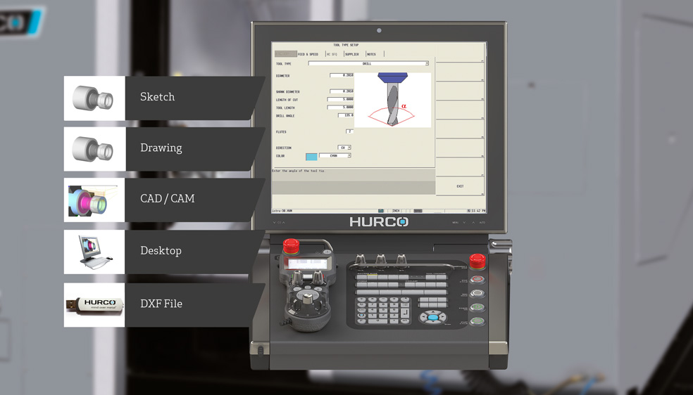 The powerful CNC control Max 5 Single - HURCO